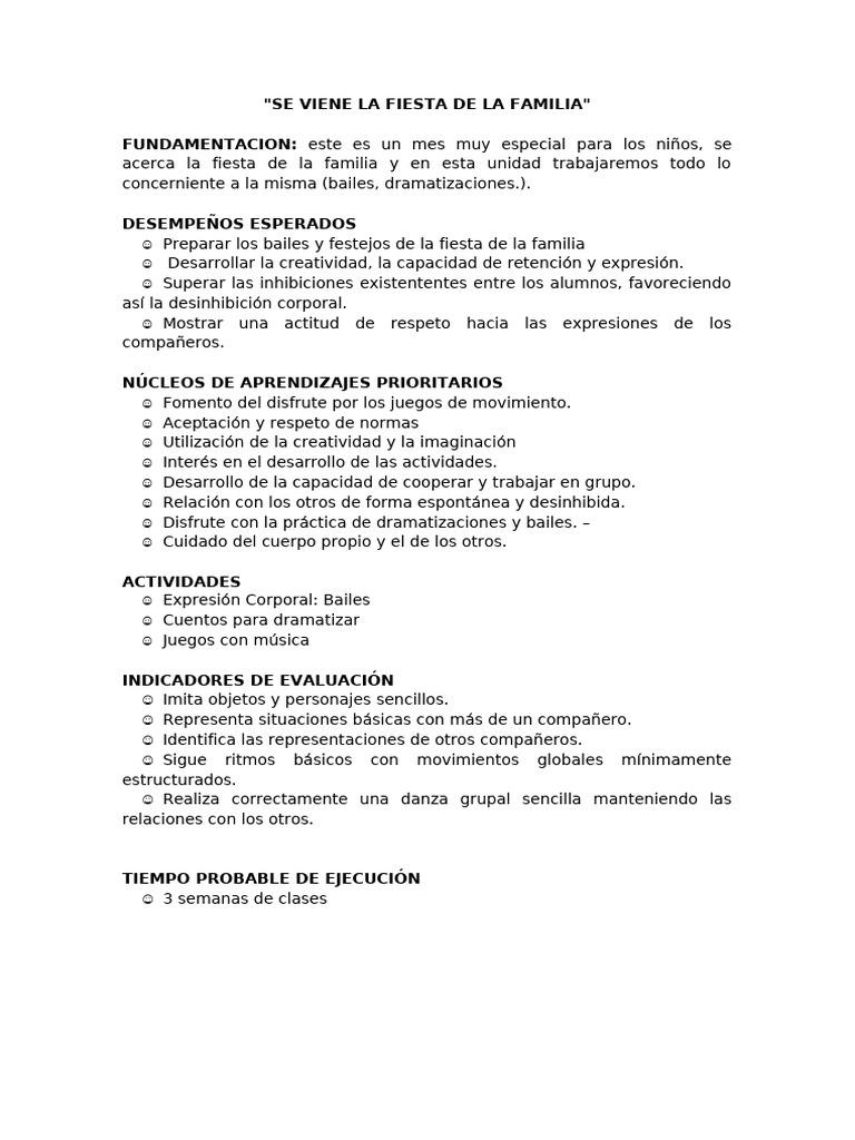 Se Viene La Fiesta de La Familia | PDF