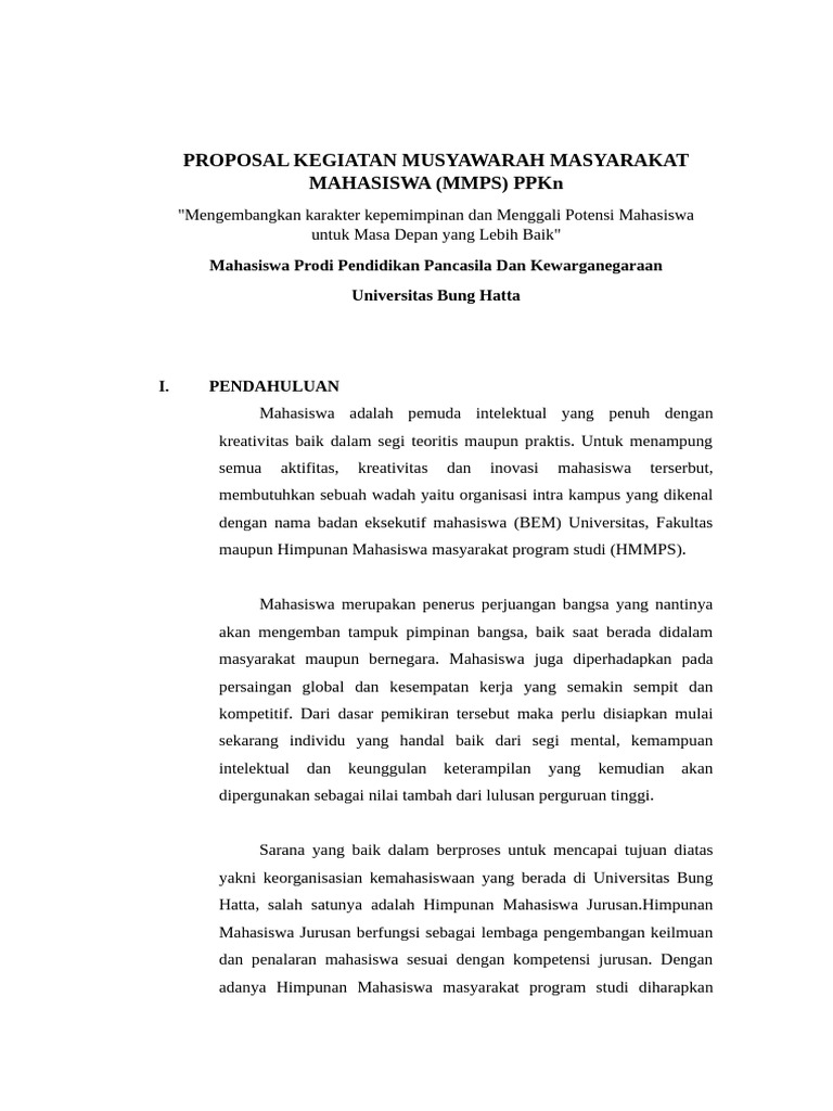 PROPOSAL KEGIATAN MMMJ PPKN 2024 | PDF