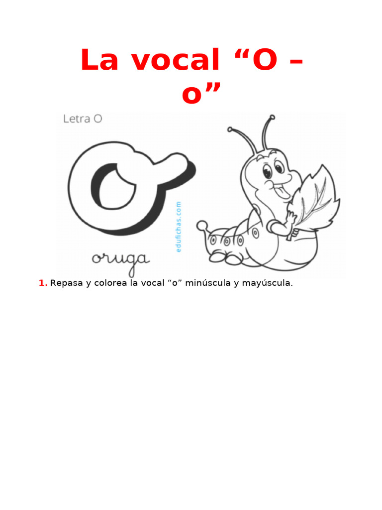 La Vocal O | PDF