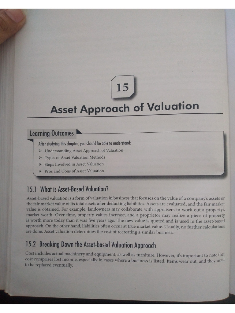 Asset Approach of Valuation | PDF