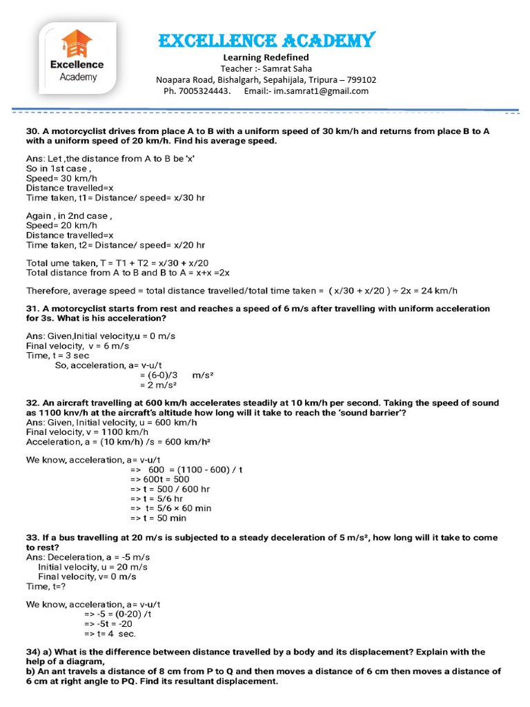 Excellence Academy Contact Information | PDF