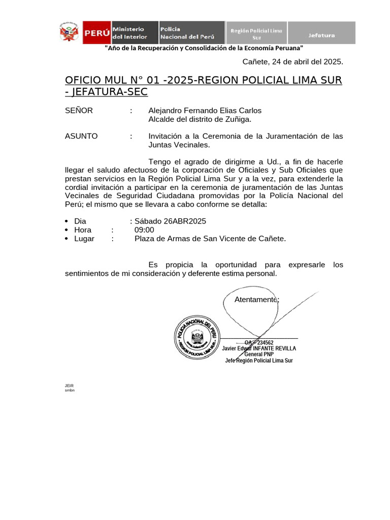 Oficios Multiple Civil | PDF | Lima | Perú
