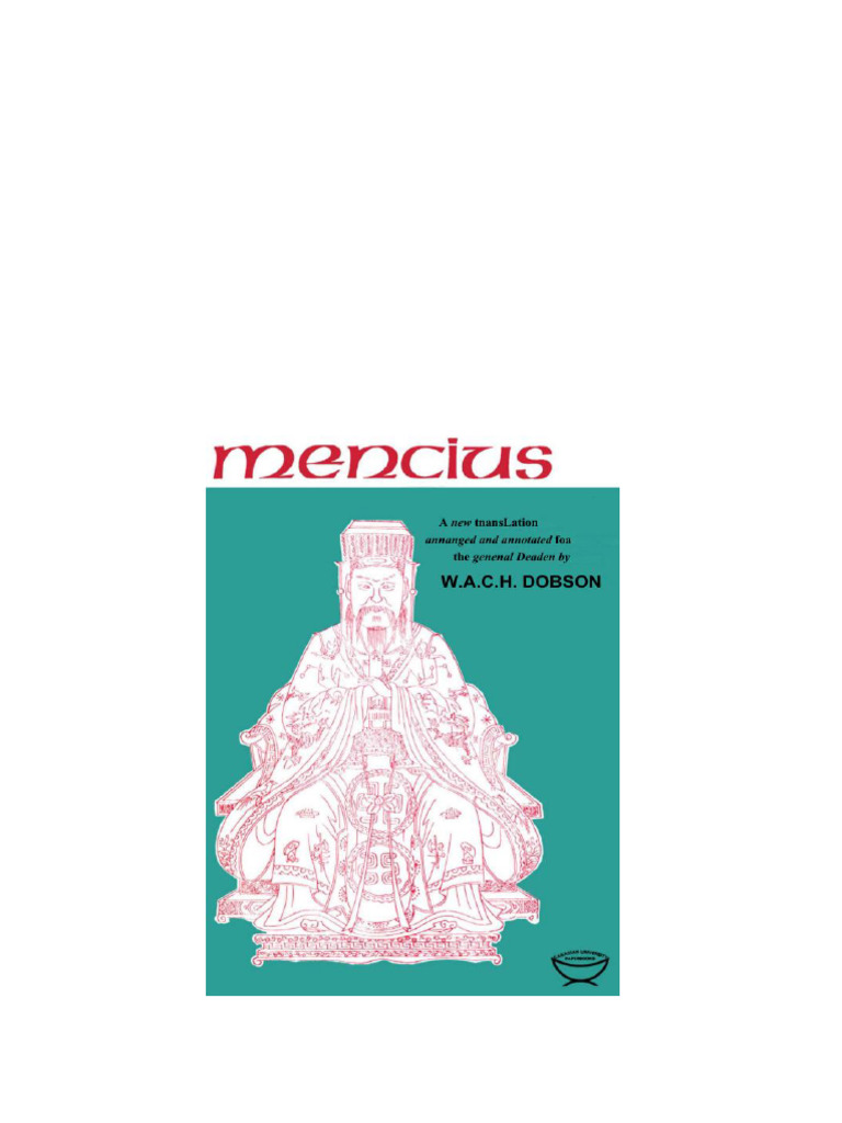 Mencius A New Translation Arranged and Annotated For The General Reader Wei Zhi PDF Download ...
