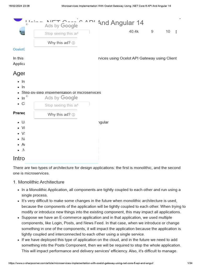 Microservices Implementation With Ocelot Gateway Using Net Core 6 Api 8403