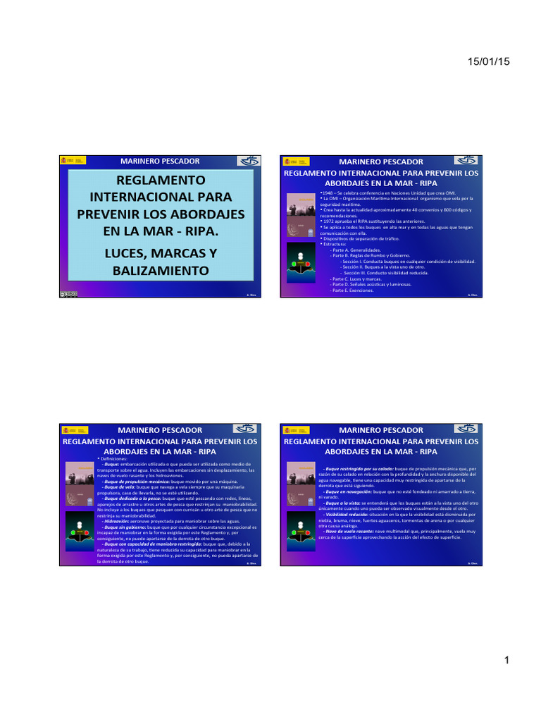 Reglamento RIPA: Prevención de Abordajes | PDF | Vela | Envío