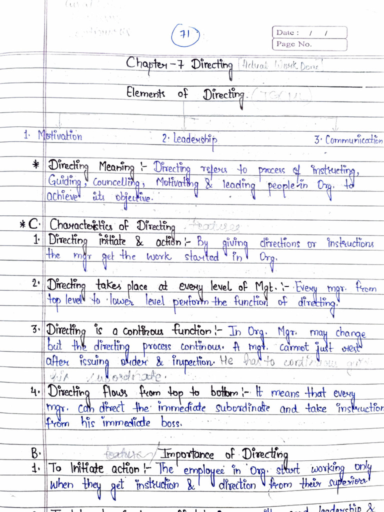 ch7 Directing - Urvashi | PDF