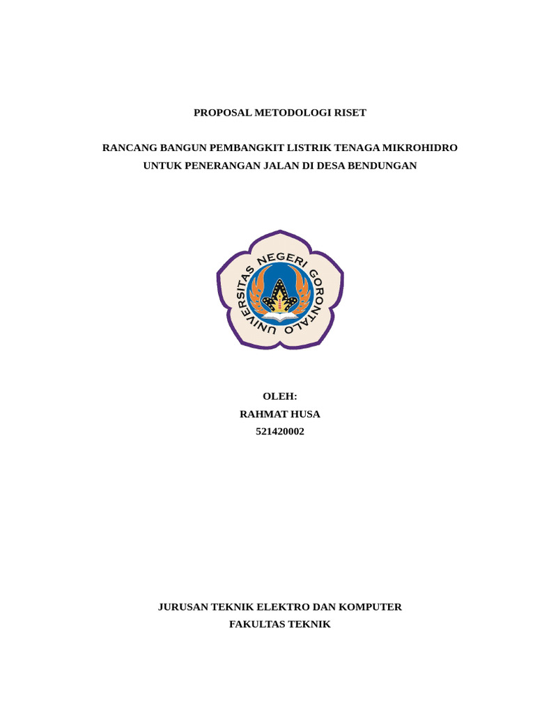 Proposal Metodologi Riset Rahmat Husa | PDF