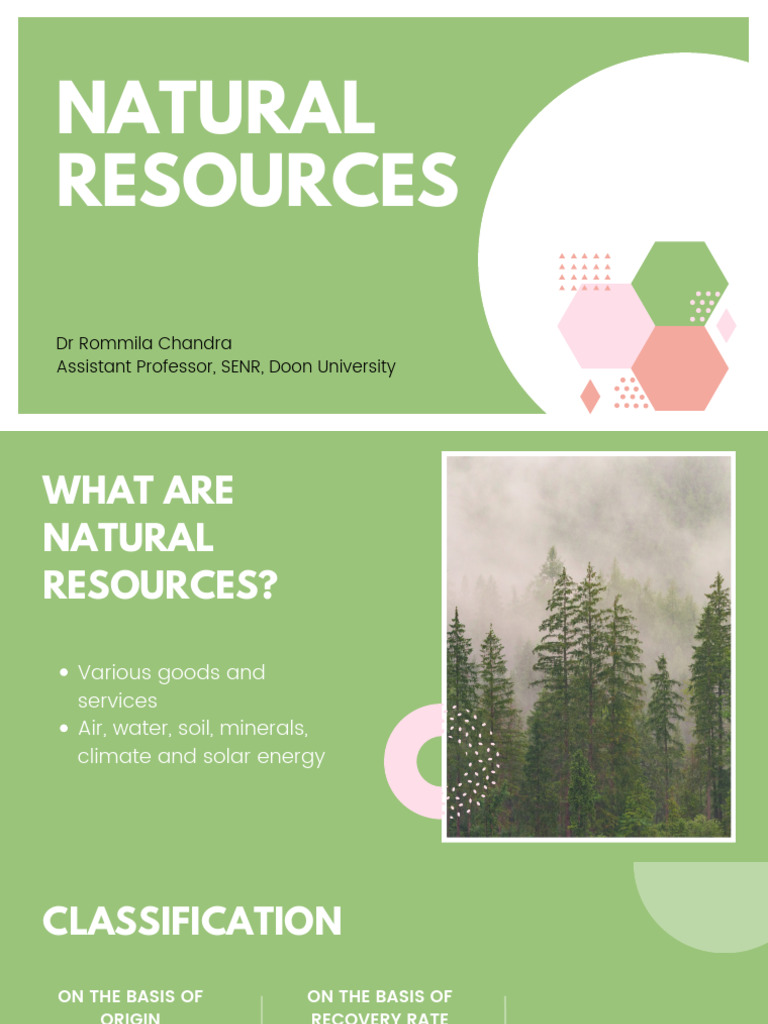 Definition and Types of Natural Resources | PDF