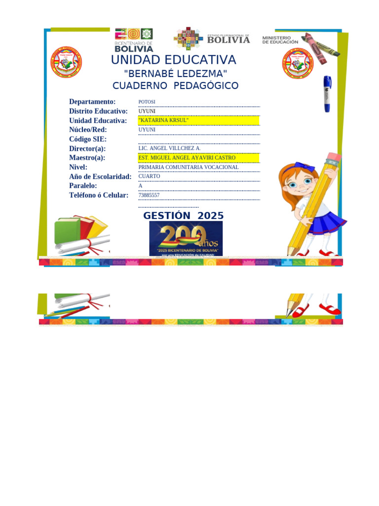 Cuaderno Pedagógico Epcv - Imv - 2025 | PDF