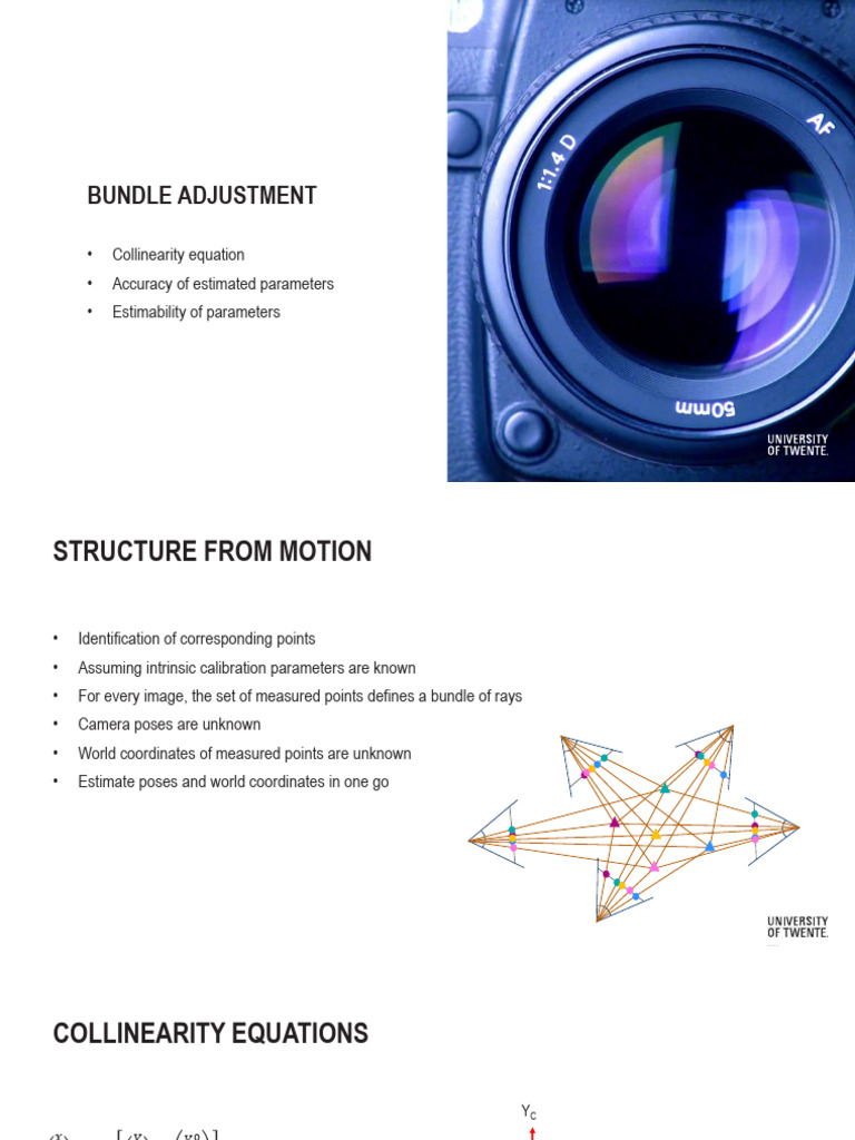 Collinearity Equations in Bundle Adjustment | PDF | Covariance | Least ...