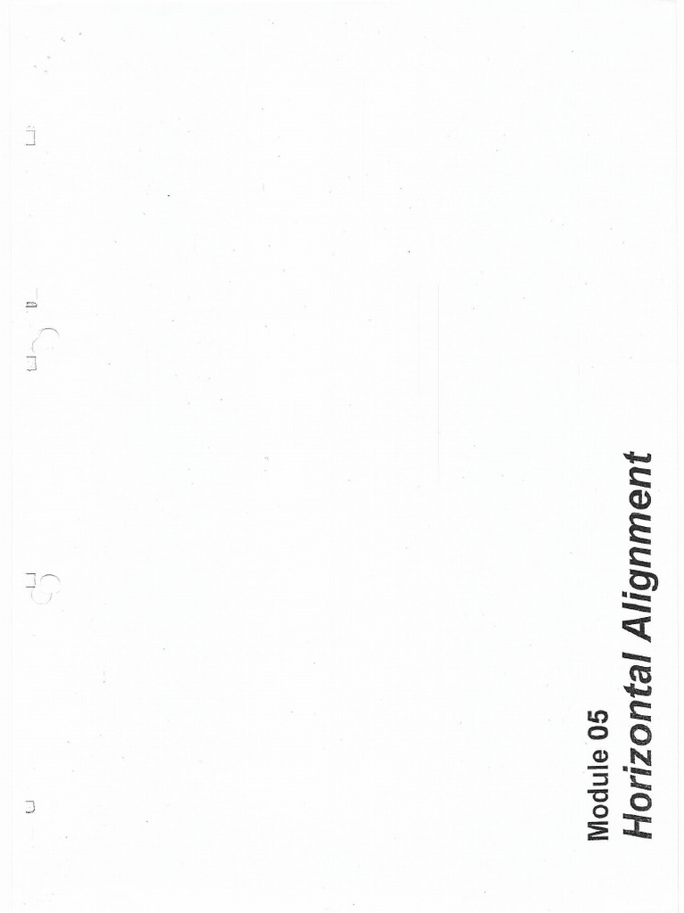 Chapter 5 - Horizontal Alignment | PDF