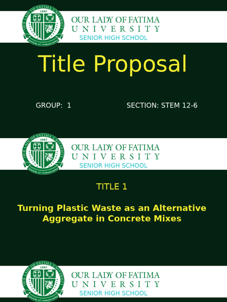Research1 Title Defense PPT Template | PDF | Concrete | Construction ...