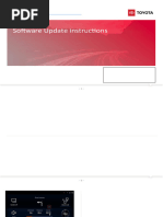 Toyota Software Update Guide | PDF