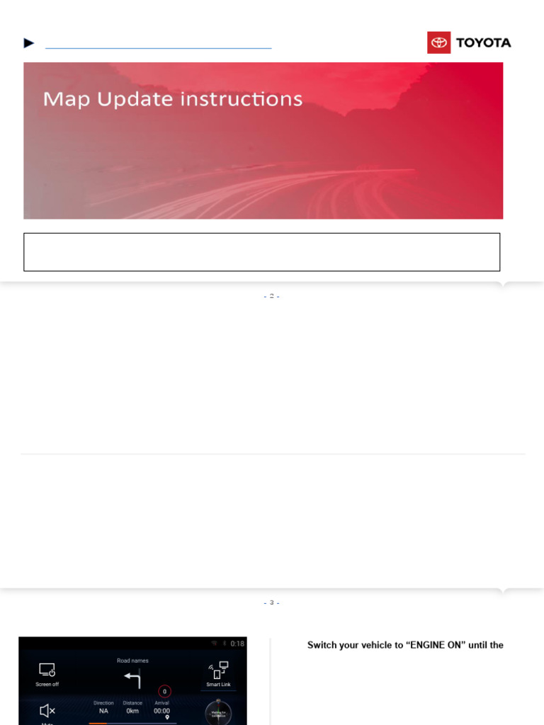 TOYOTA Map Update Instructions | PDF | Usb Flash Drive | Booting