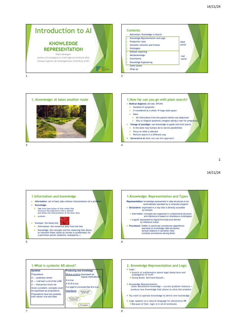 Knowledge Representation 14nov | PDF | Knowledge Representation And ...