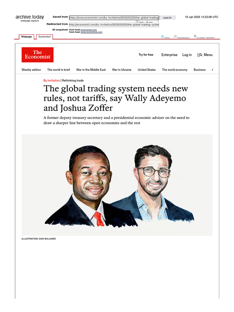 New Trade Rules for Global Economy | PDF | Economic Globalization ...