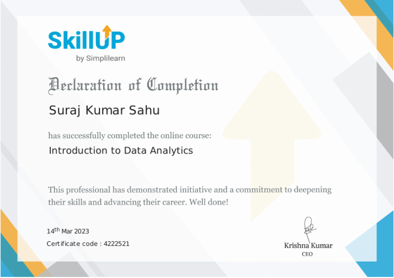 Simplilearn Certificate | PDF