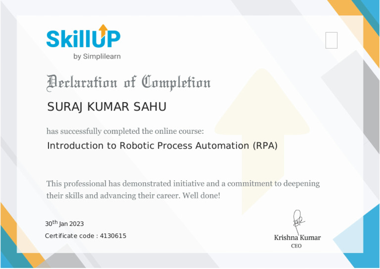Introduction To Robotic Process Automation (RPA) 4130615 | PDF