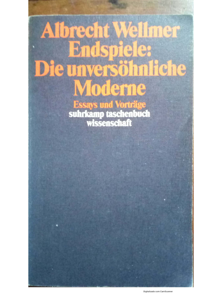 Albrecht Wellmer. Die Bedeutung Der Frankfurter Schule Heute | PDF