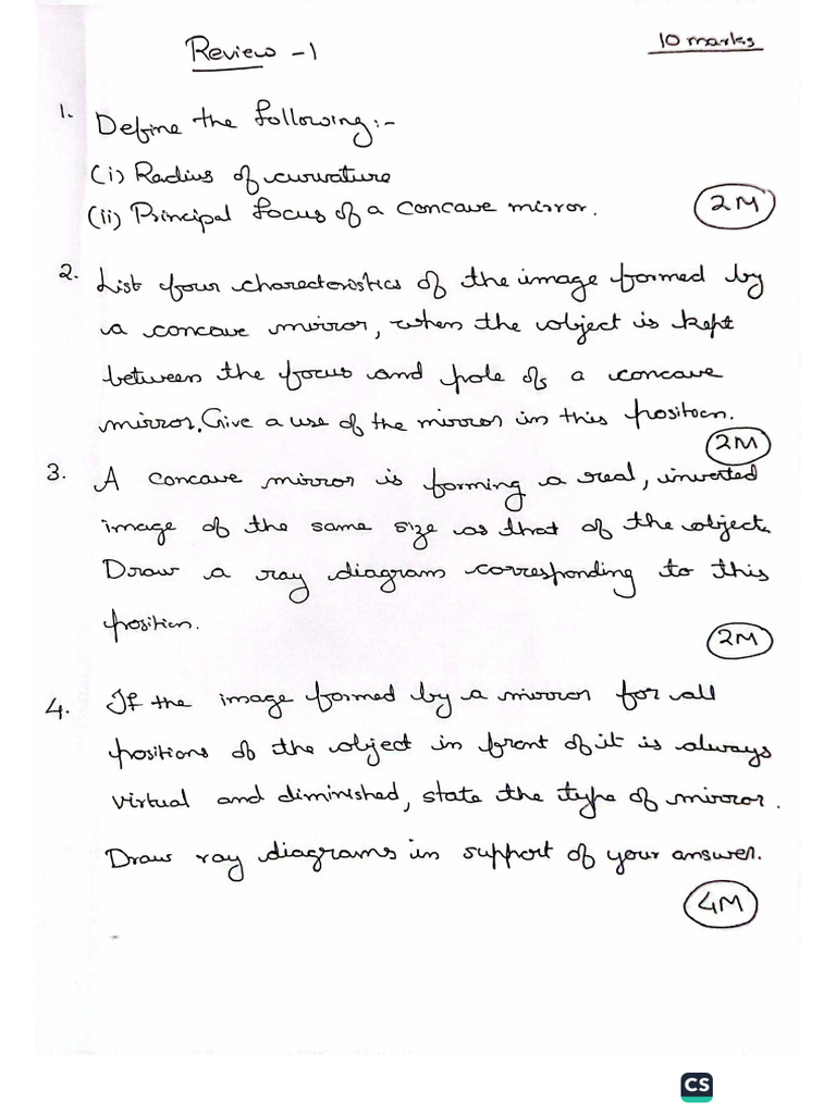 Reflection Review 1 25 | PDF