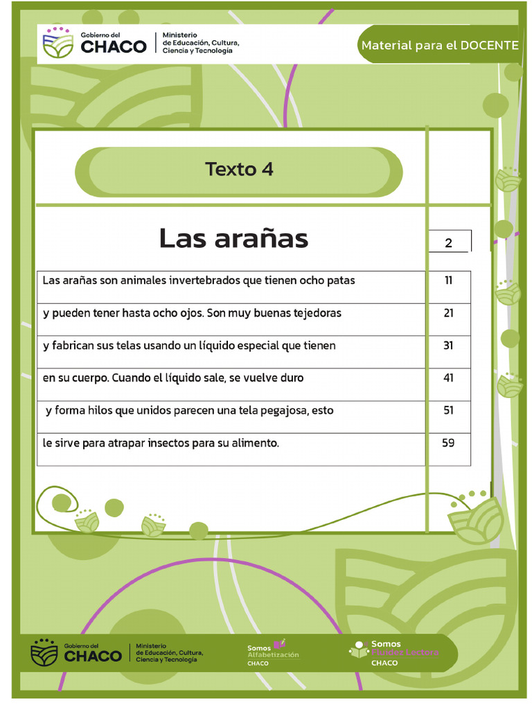 04 Las Arañas Texto 4 | PDF