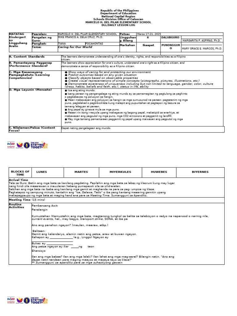 Ronquillo DLL Q4-W6 | PDF