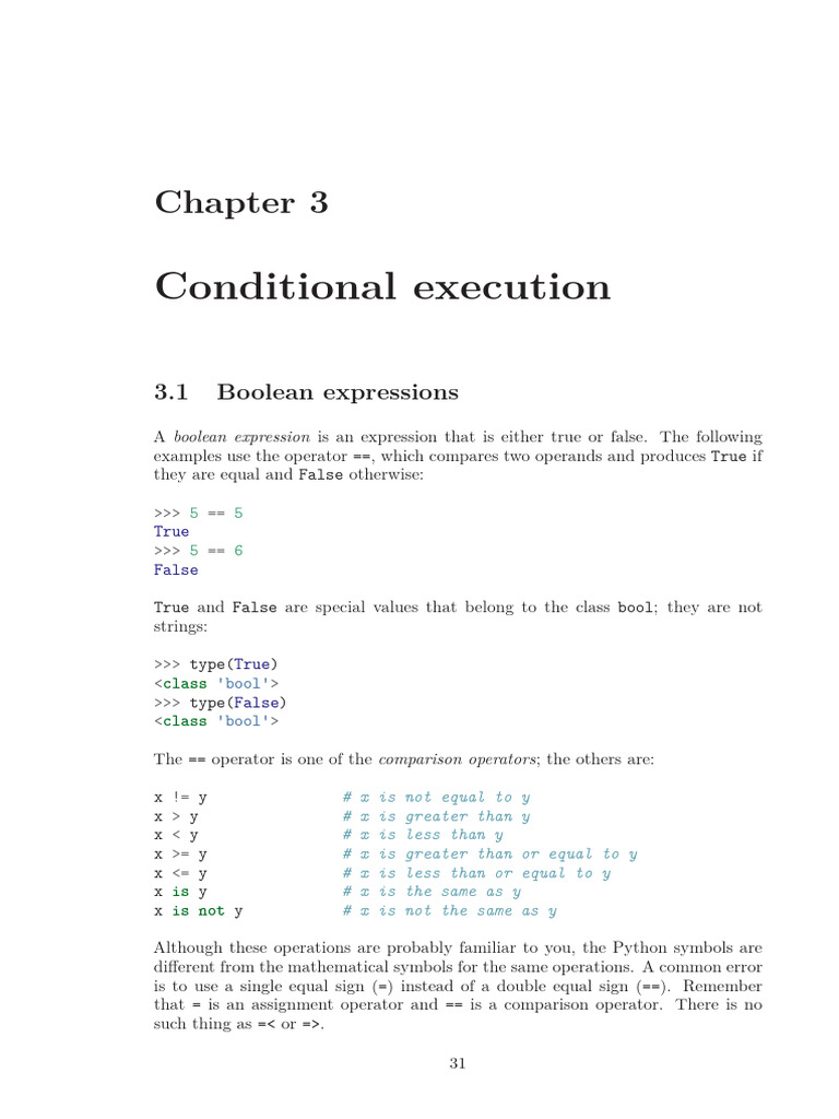 Pythonlearn Chapter 3 Extract 43 54 Pdf Boolean Data Type Computer Science