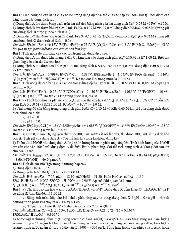 Btvn Pin Điện | PDF