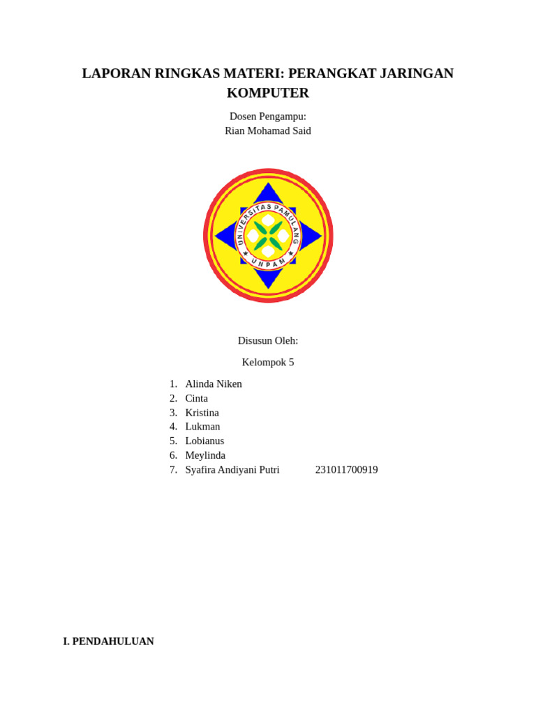 Laporan Ringkas Materi-Kelompok 5 | PDF