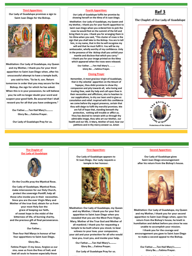 Rosary Chaplet - 201808 Ref3 | PDF | Our Lady Of Fátima | Lord's Prayer