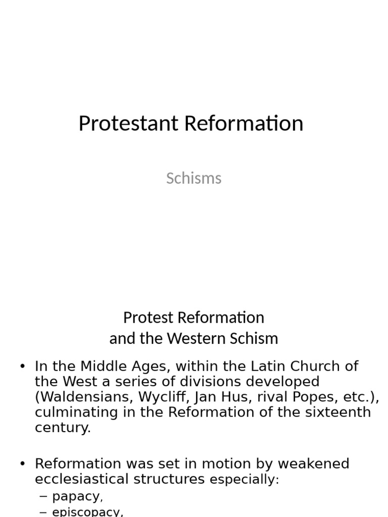 Protestant Reformation (4) - 083122 | PDF | Protestantism | Catholic Church