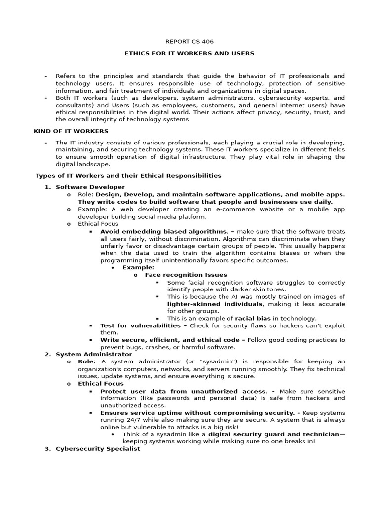 Report CS 406 (Explanation) | PDF | Security | Computer Security