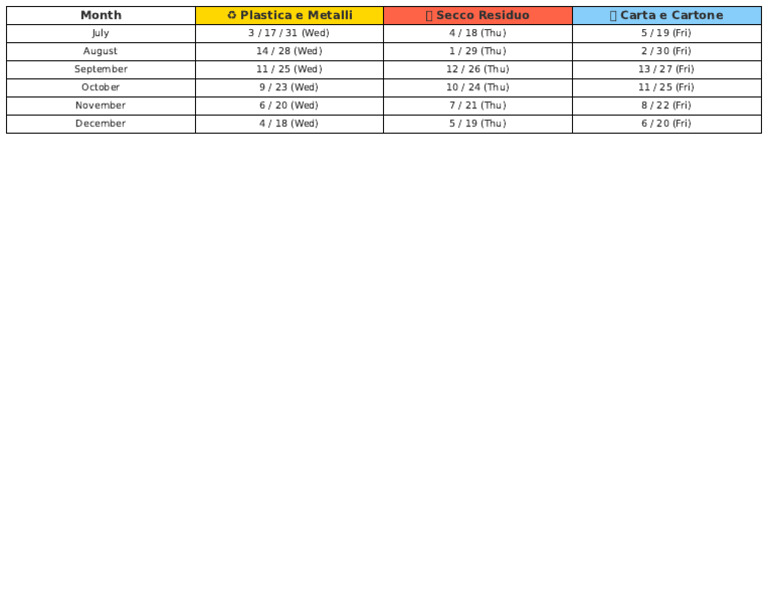 Waste Collection Schedule 2023 | PDF