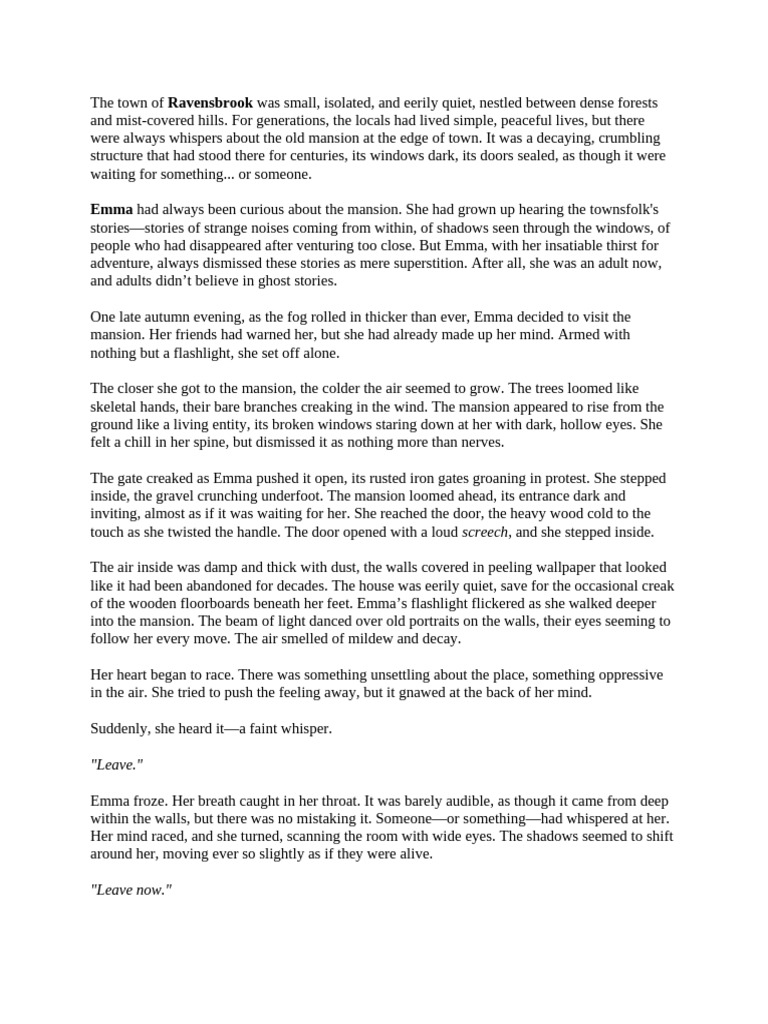 The Town of Ravensbrook Was Small | PDF