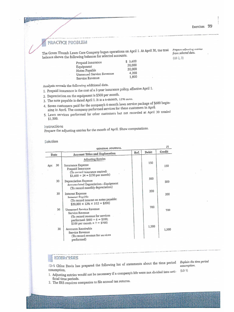 Adjusting Entries Questions and Answers | PDF