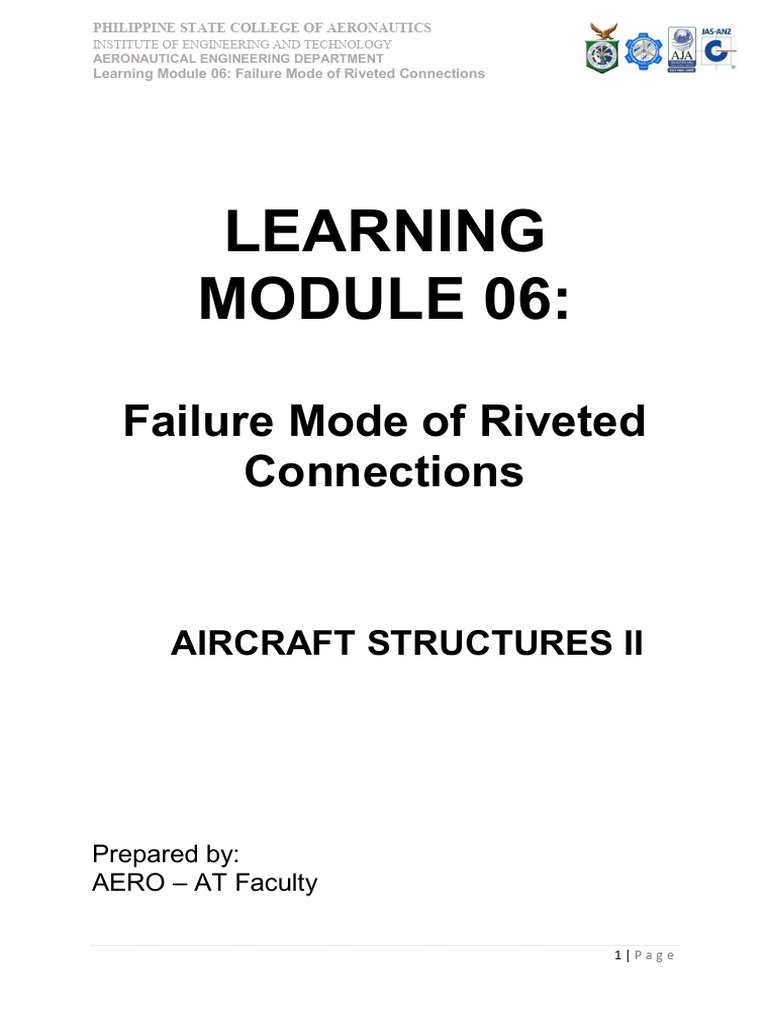 Riveted Connection Failure Modes Guide | PDF | Rivet | Stress (Mechanics)