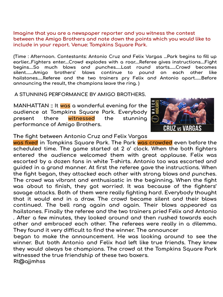 Amigo News Report | PDF