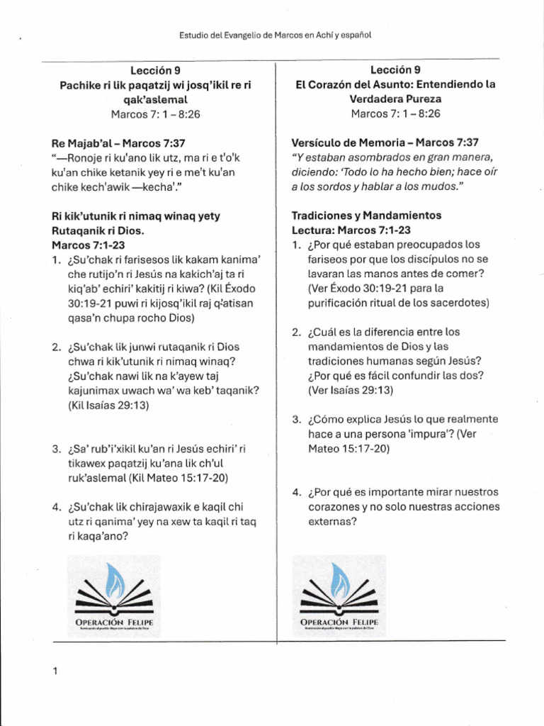Lección 9 Bilingue Marcos PDF - 20250225 - 0001 | PDF