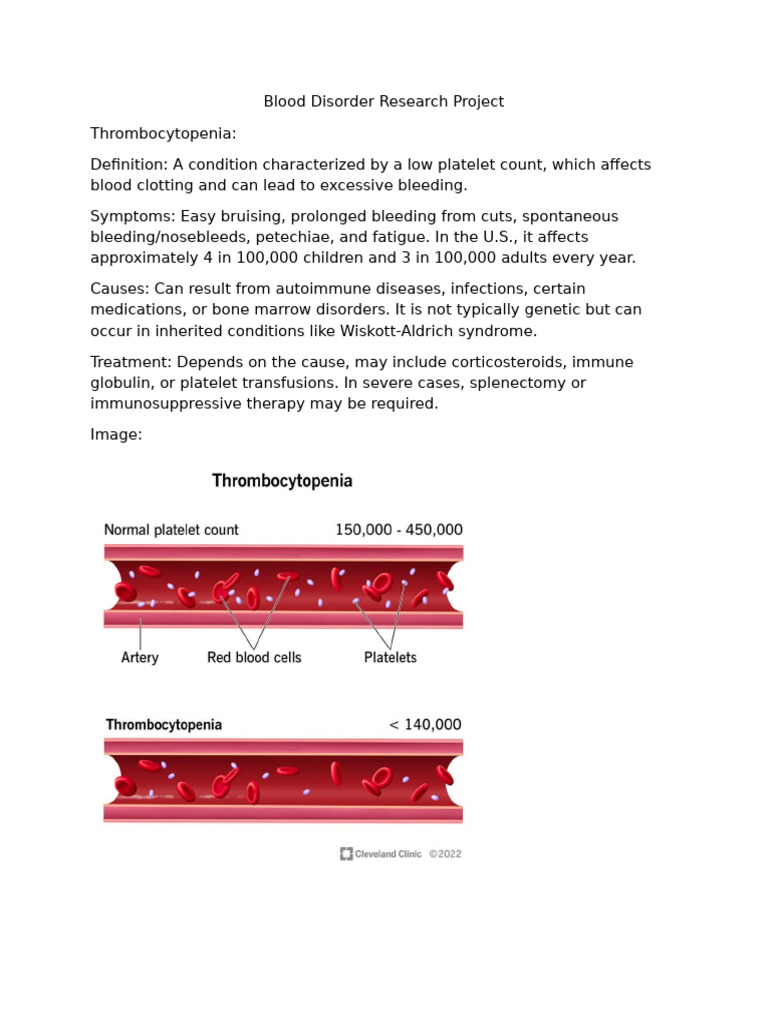 Blood Disorder Research Project | PDF | Leukemia | Multiple Myeloma