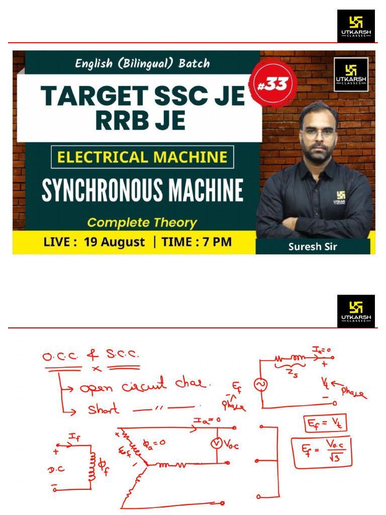 Synchronous Machine Electrical Machine#33 Complete Theory English | PDF