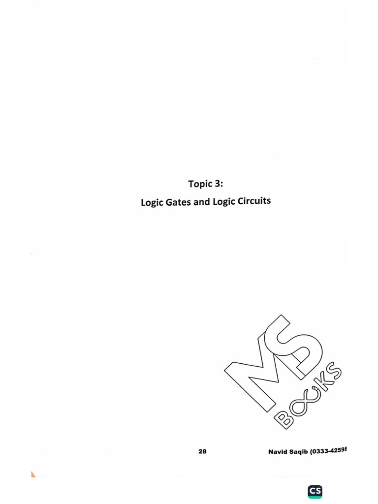 Chap 10 (Boolean Logic) | PDF