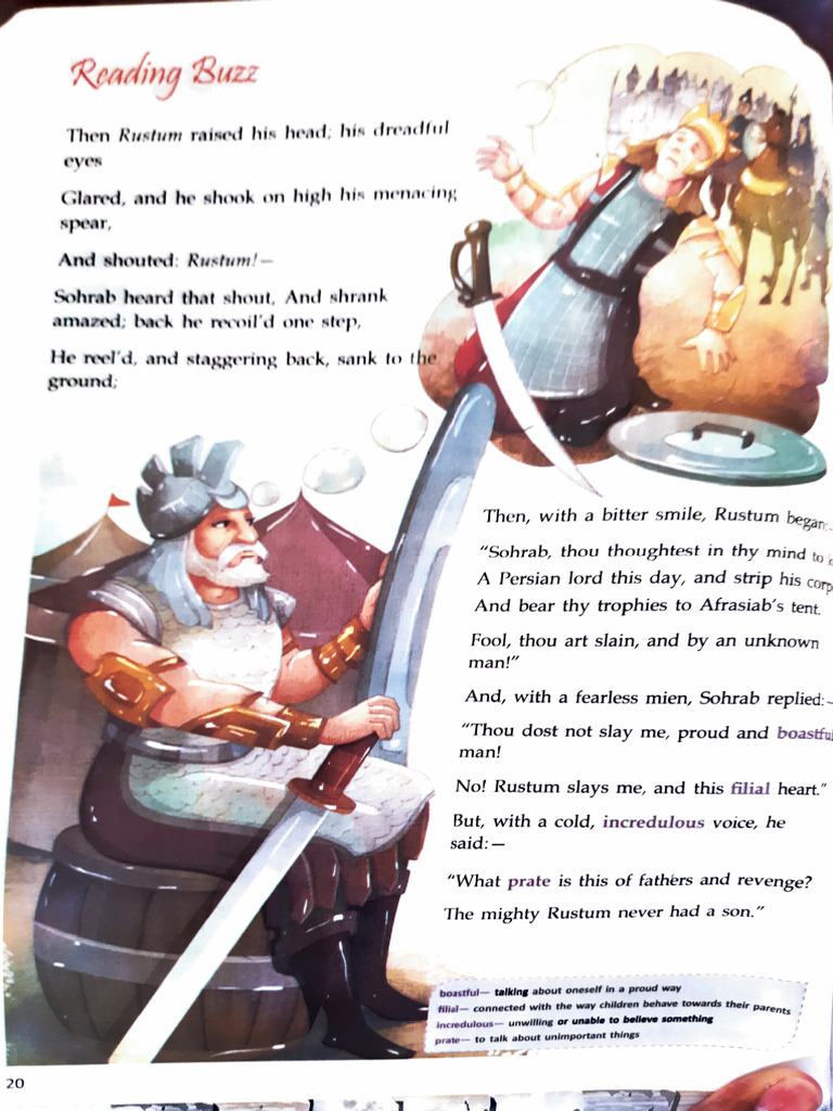 Sohrab and Rustum - Textbook | PDF