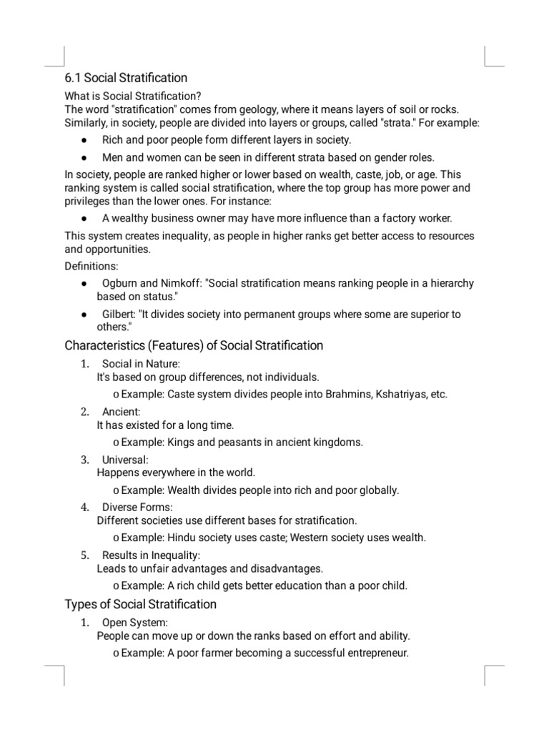 Chapter 4. Social Stratification | PDF | Caste | Social Stratification