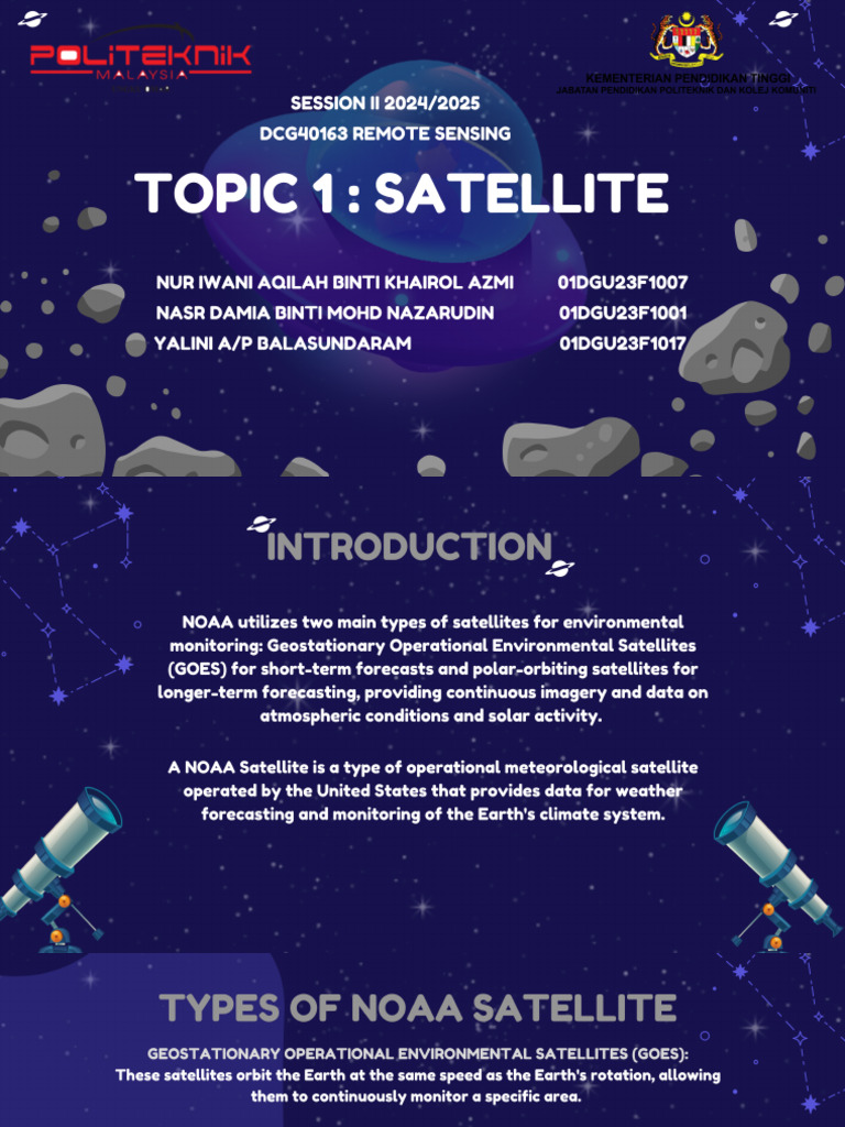 Presentation Topic 1 Satellite | PDF