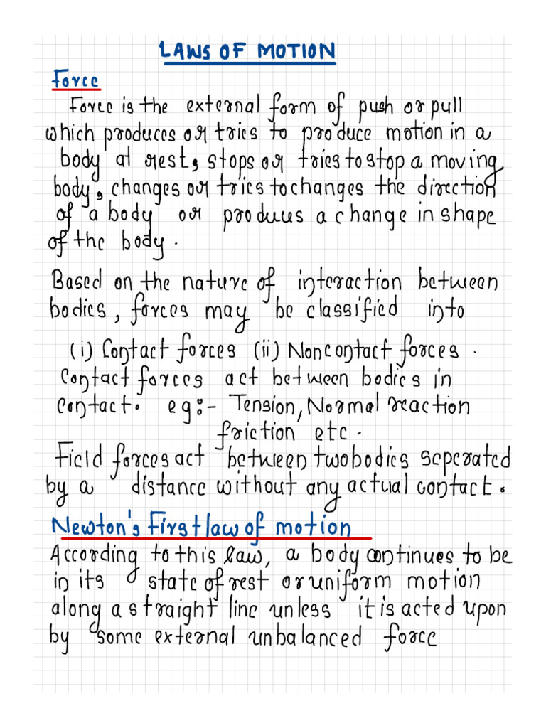 Laws of Motion | PDF