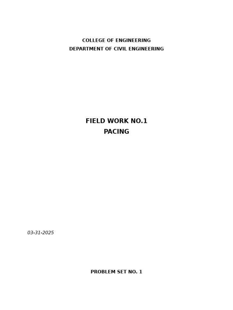 Surveying - Pacing | PDF