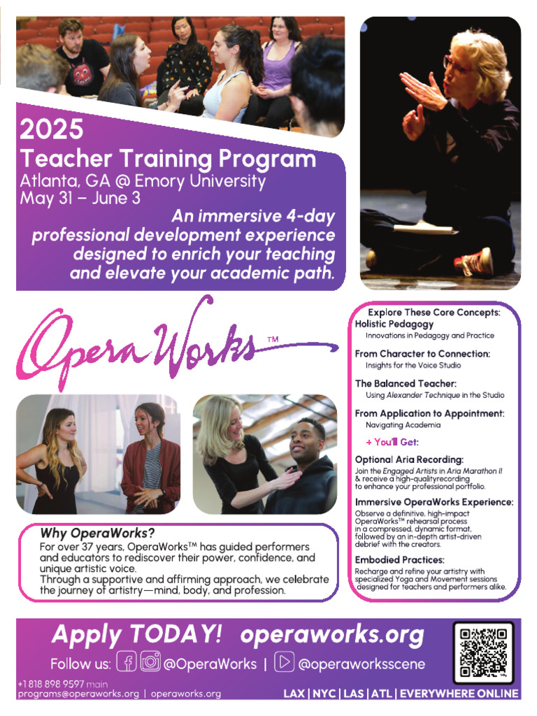 OW 2025 Teacher Training Program | PDF