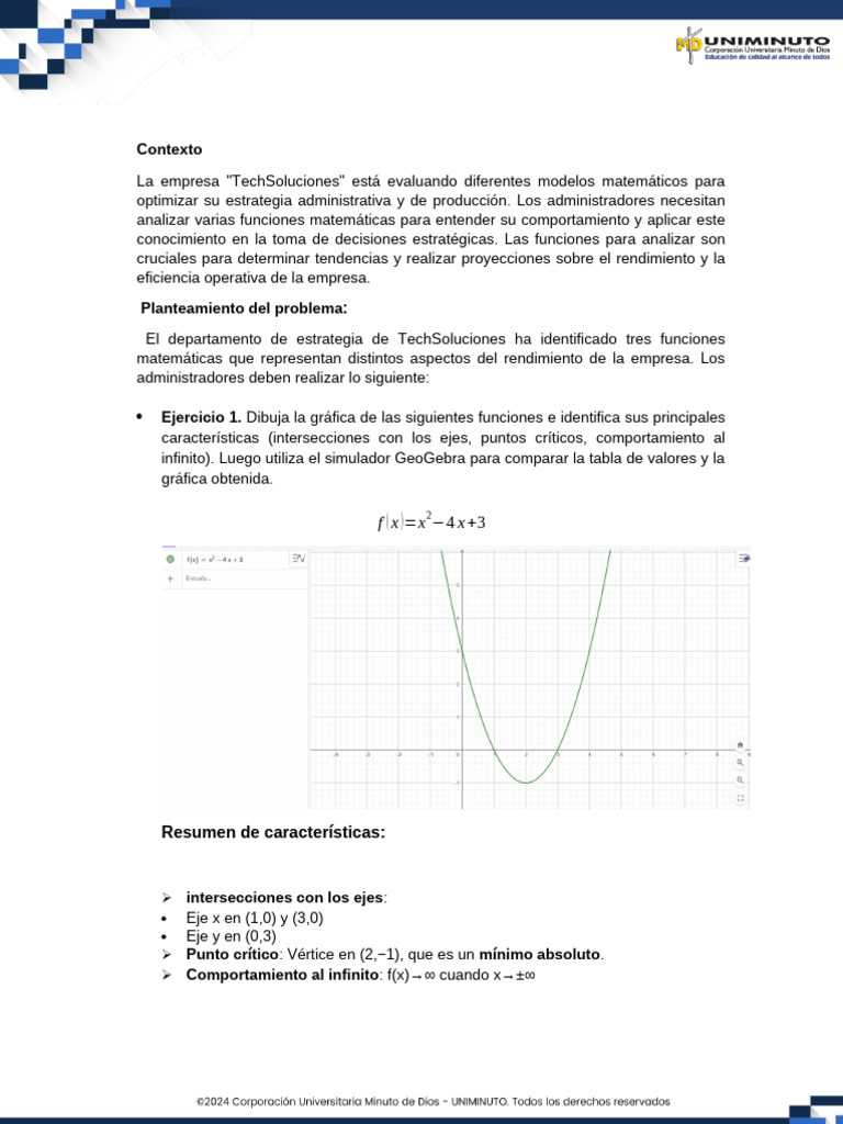 Anexo - Actividad Entregable Unidad 1 | PDF | Función de producción | Análisis matemático