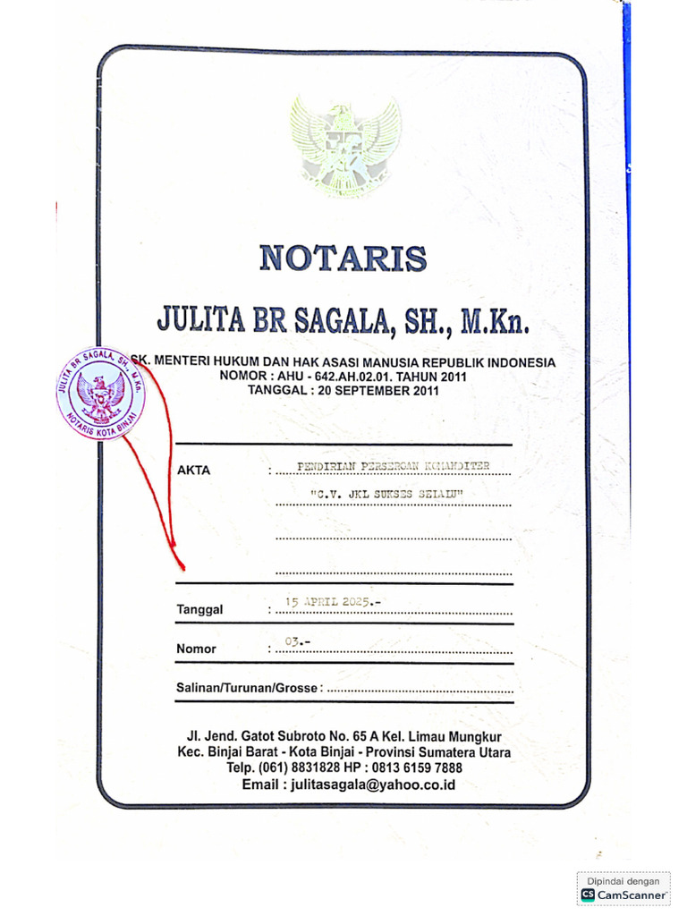 CV JKL Sukses Selalu | PDF