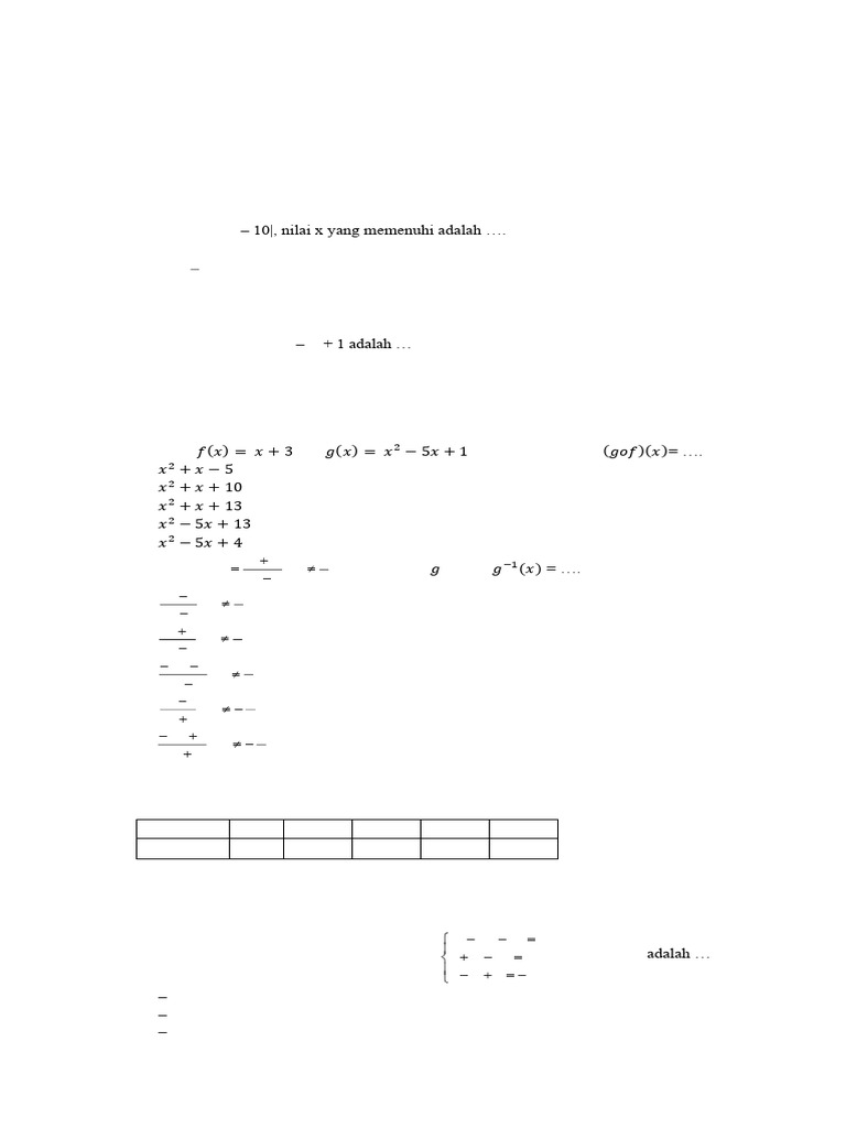 Soal Matematika Wajib Kelas XII | PDF